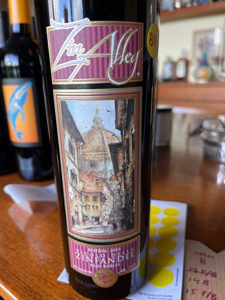2021 Zin Alley Zinfandel Vicolo Della Riserva, USA, California, Central ...