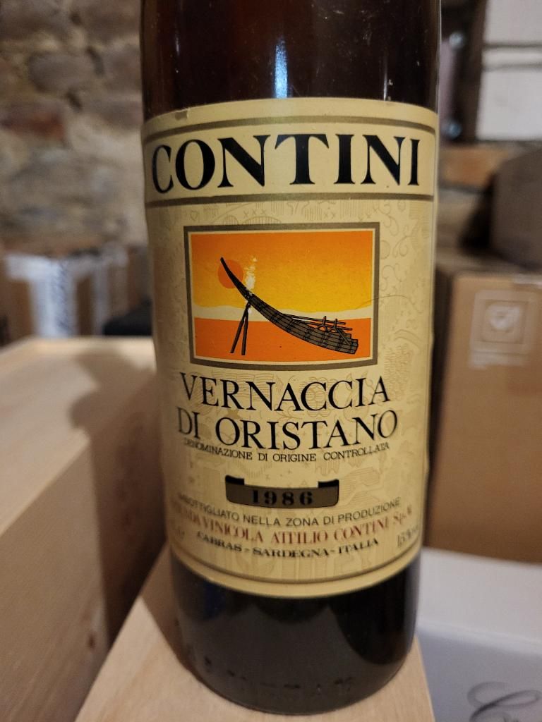1986 Attilio Contini Vernaccia di Oristano, Italy, Sardinia, Vernaccia ...