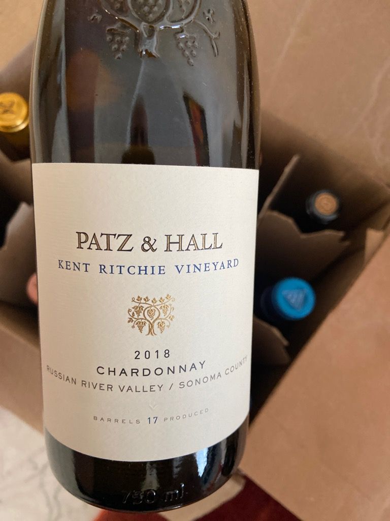 2018 Patz & Hall Chardonnay Kent Ritchie Vineyard, USA, California ...