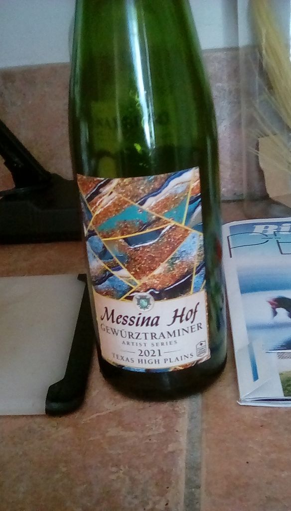 2022 Messina Hof Gewürztraminer Artist Series, USA, Texas - CellarTracker