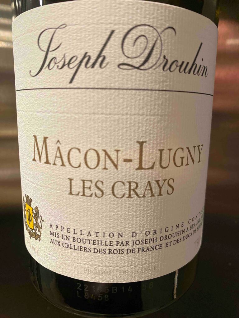 2021 Joseph Drouhin Mâcon-Lugny Les Crays, France, Burgundy, Mâconnais ...