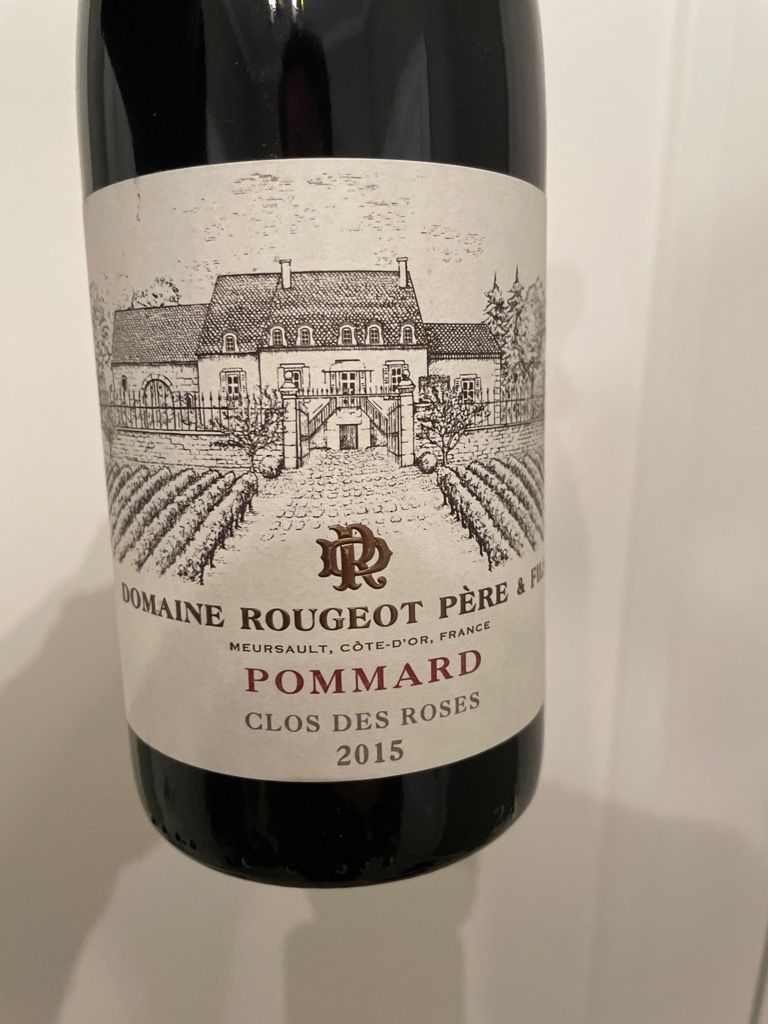 2015 Domaine Rougeot Pommard Clos des Roses, France, Burgundy, Côte de ...