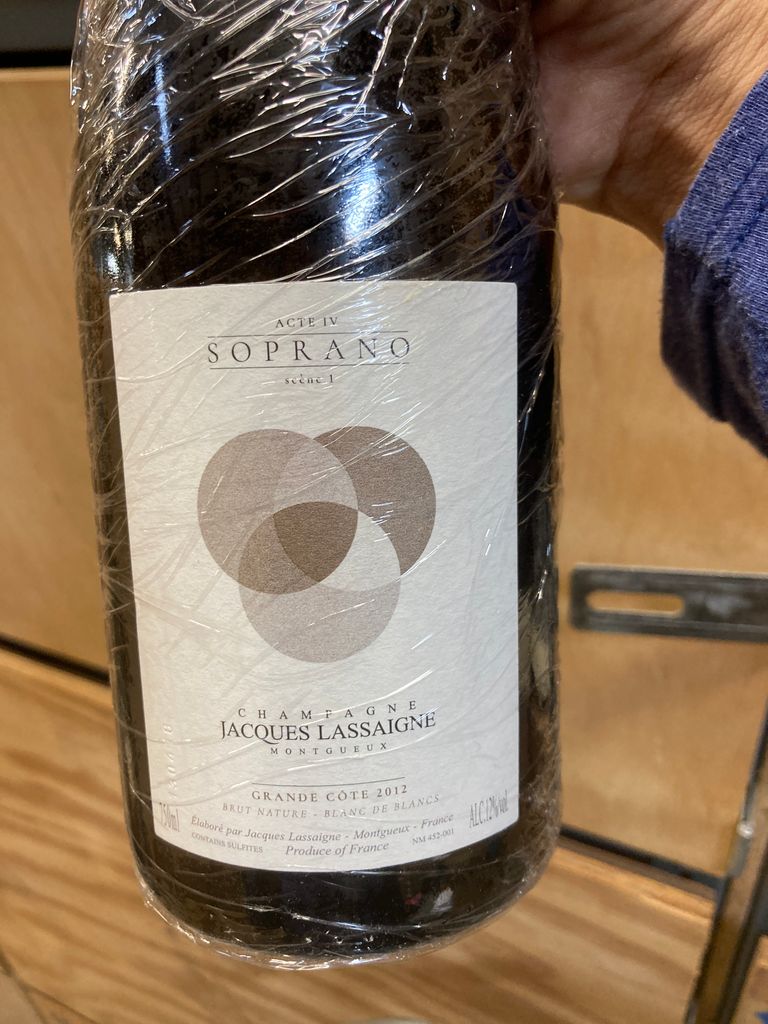 2012 Jacques Lassaigne Champagne Acte IV Scène I Soprano Brut Nature ...