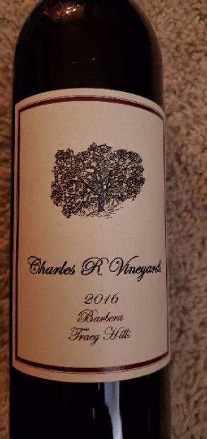 2015 Charles R Vineyards Barbera Tracy Hills, USA, California, San ...