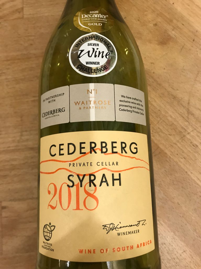 2013 Cederberg Shiraz Private Cellar, South Africa, Western Cape ...
