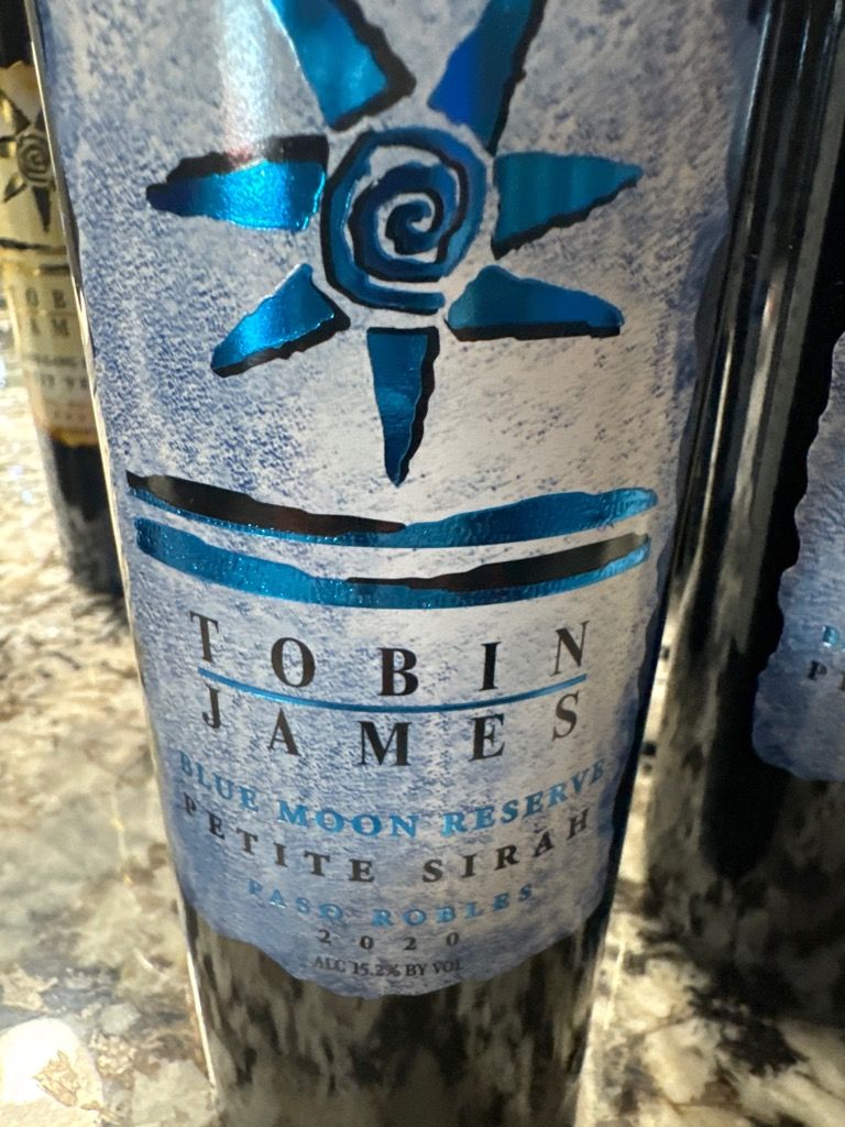 2021 Tobin James Syrah Blue Moon Reserve, USA, California, Central ...