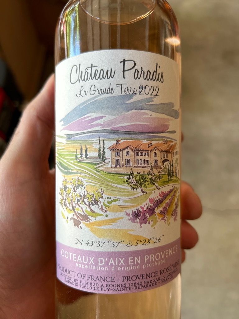 2022 Château Paradis Coteaux d'Aix-en-Provence La Grande Terre, France ...