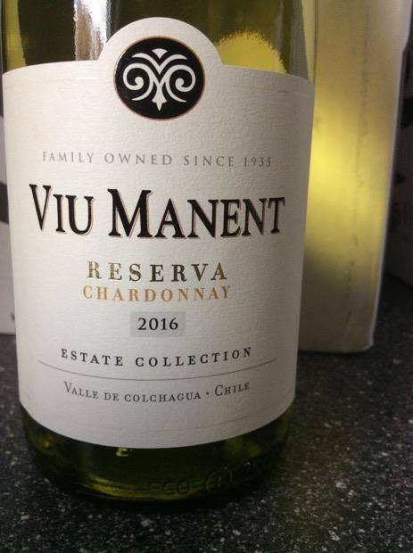 2016 Viu Manent Chardonnay Reserva, Chile, Rapel Valley, Colchagua Valley - CellarTracker