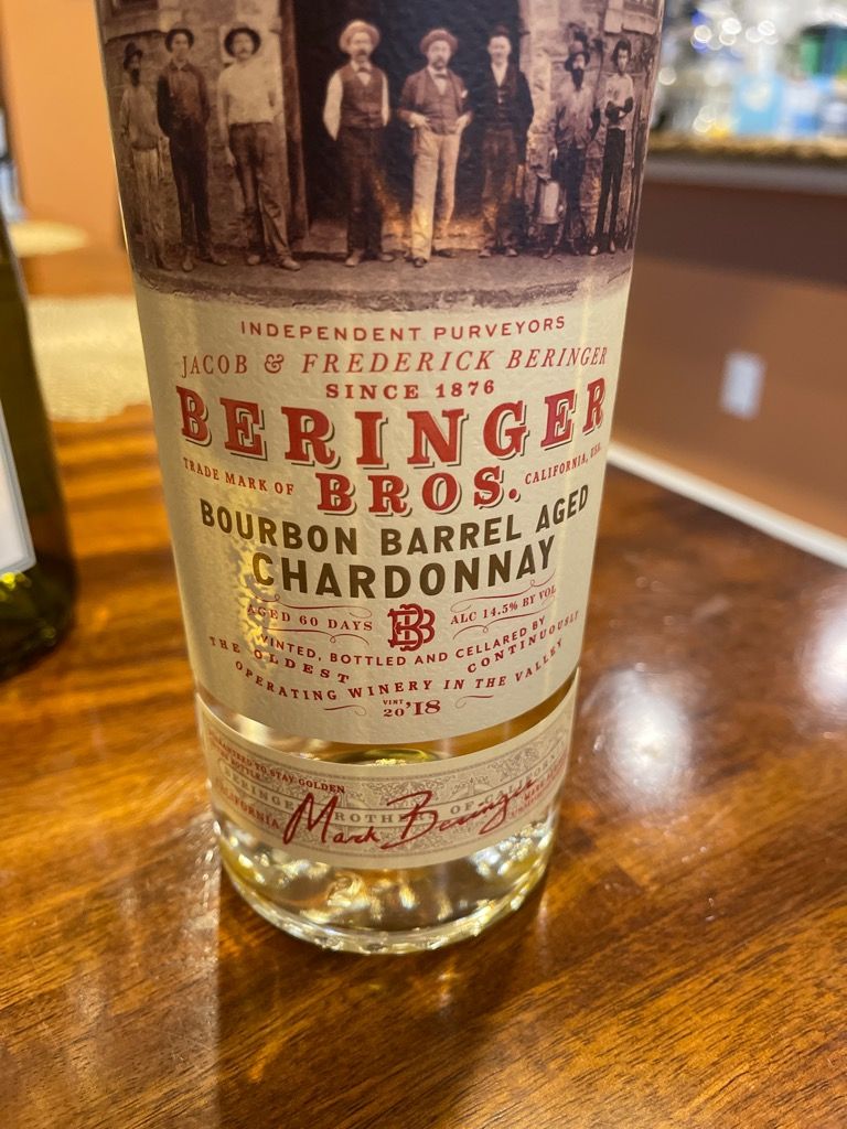 2020 Beringer Bros. Chardonnay Bourbon Barrel Aged, USA, California ...