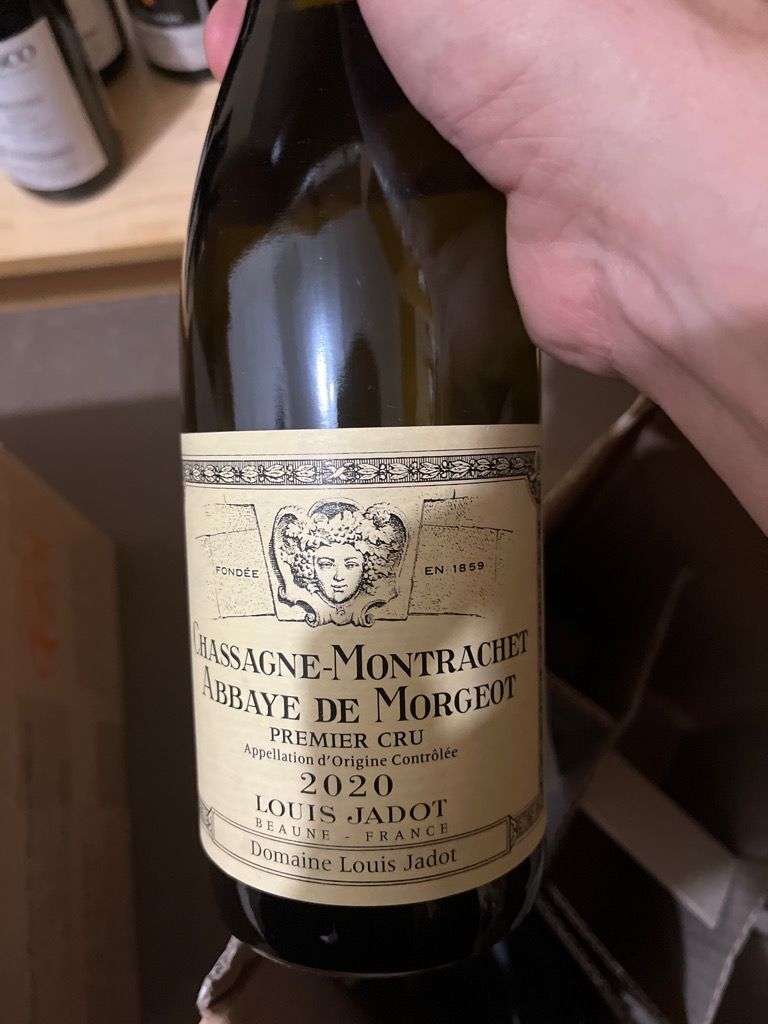 2020 Louis Jadot Chassagne-Montrachet 1er Cru Abbaye de Morgeot, France ...