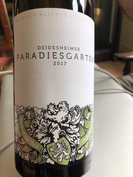 2017 Reichsrat Von Buhl Deidesheimer Paradiesgarten Riesling Erste Lage, Germany, Pfalz ...