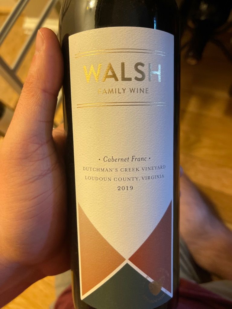 2011 Walsh Family Wine Cabernet Franc Dutchman's Creek, USA, Virginia ...