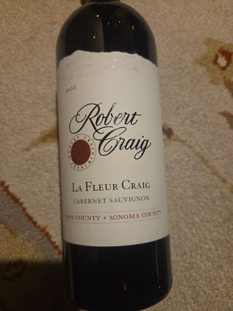 2022 Robert Craig Winery Cabernet Sauvignon La Fleur Craig, USA ...