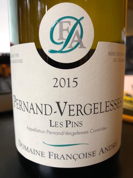 2015 Domaine Françoise André Pernand-Vergelesses Les Pins, France ...