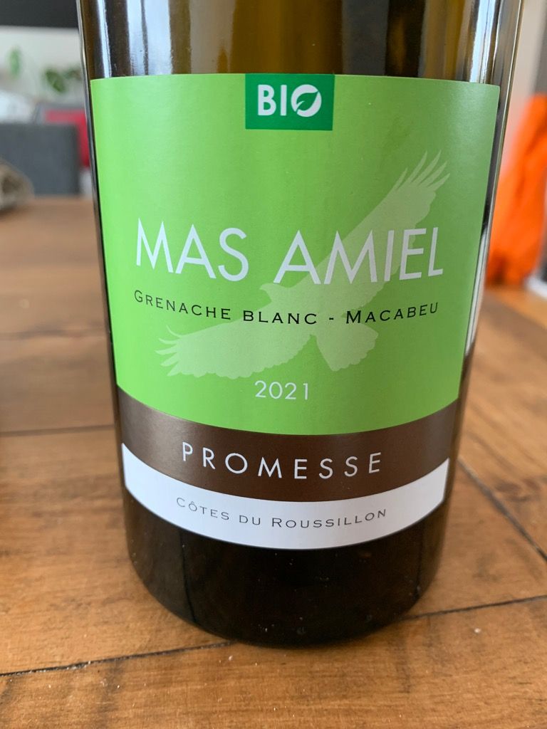 2021 Mas Amiel Côtes du Roussillon Promesse, France, Languedoc ...