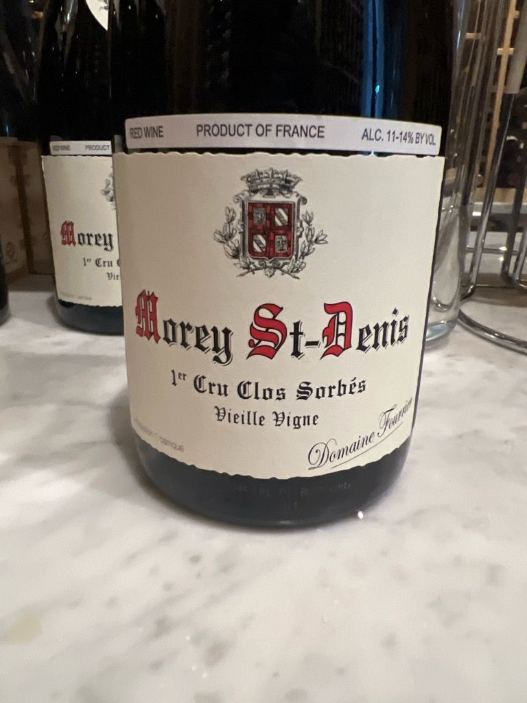 2021 Domaine Fourrier Morey St. Denis 1er Cru Clos Sorbes Vieille Vigne ...