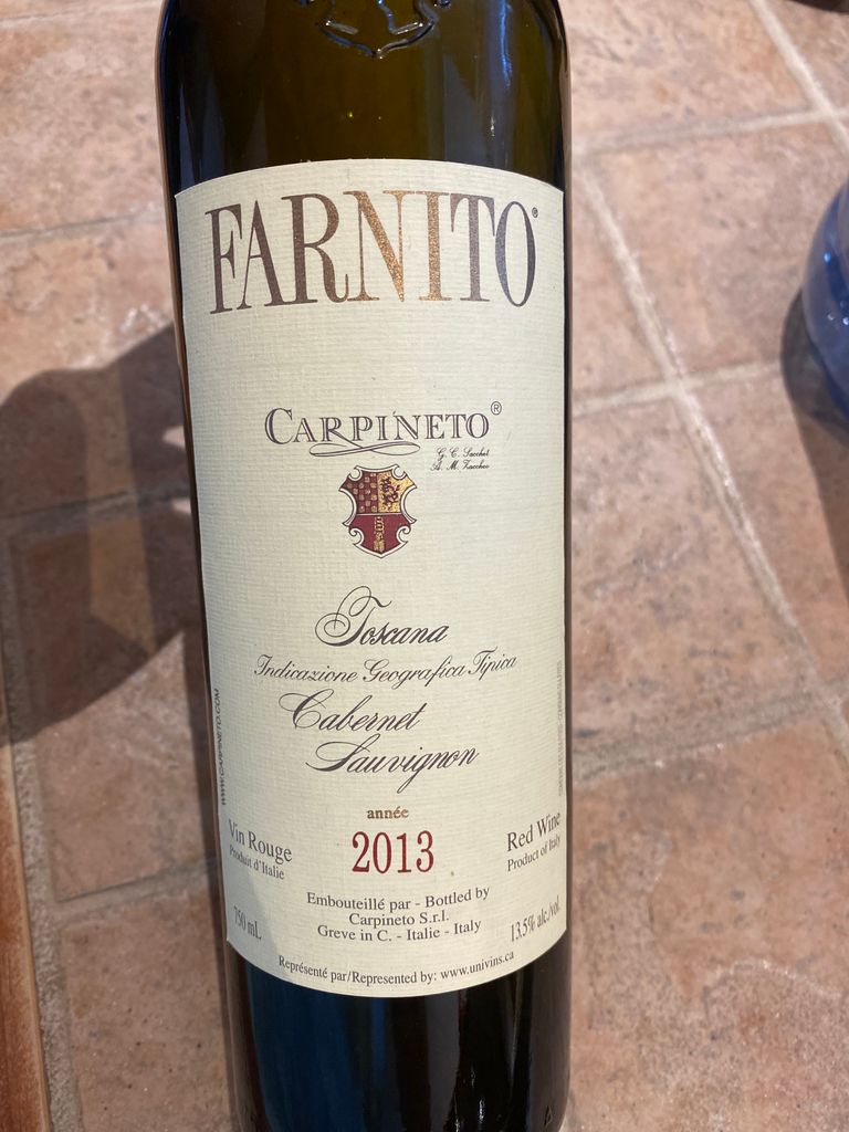 2013 Carpineto Cabernet Sauvignon Farnito Toscana IGT, Italy, Tuscany ...