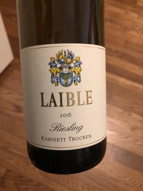 2016 Andreas Laible Durbacher Plauelrain Riesling Kabinett trocken ...