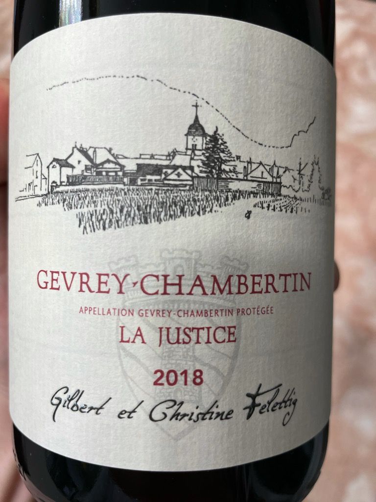 2021 Domaine Felettig Gevrey-Chambertin La Justice, France, Burgundy ...