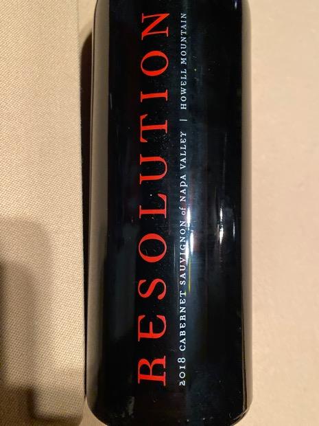 2012 Resolution Cabernet Sauvignon, USA, California, Napa Valley ...