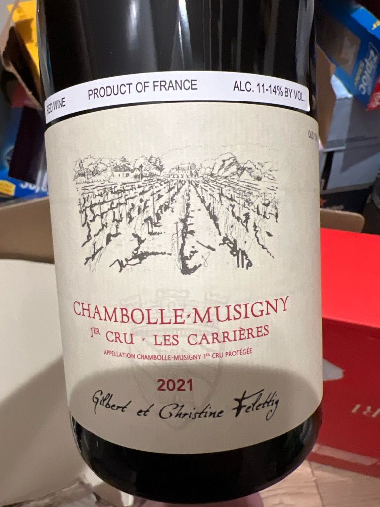 2021 Gilbert et Christine Felettig Chambolle-Musigny 1er Cru Les ...