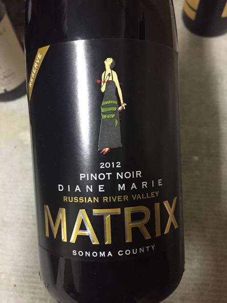 2012 Matrix Pinot Noir Reserve Diane Marie, USA, California, Sonoma ...