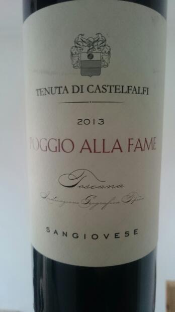 2013 Tenuta di Castelfalfi Sangiovese Poggio alla Fame Toscana IGT ...