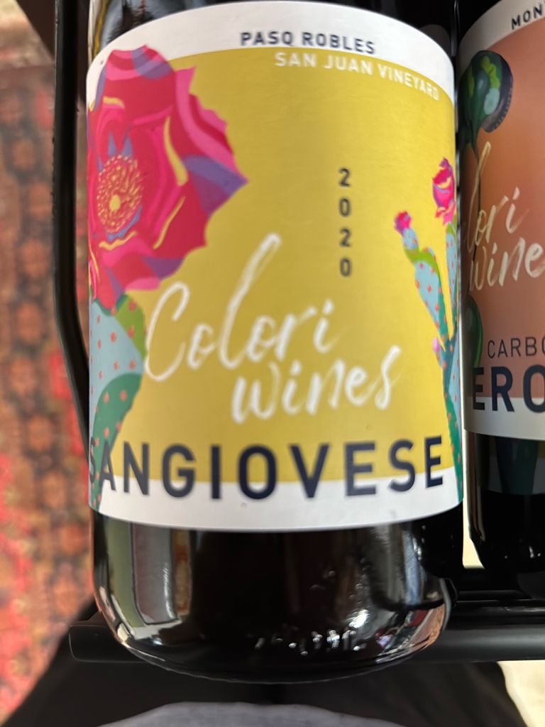 2020 Colori Wines Rosé of Sangiovese San Juan Vineyard, USA, California ...