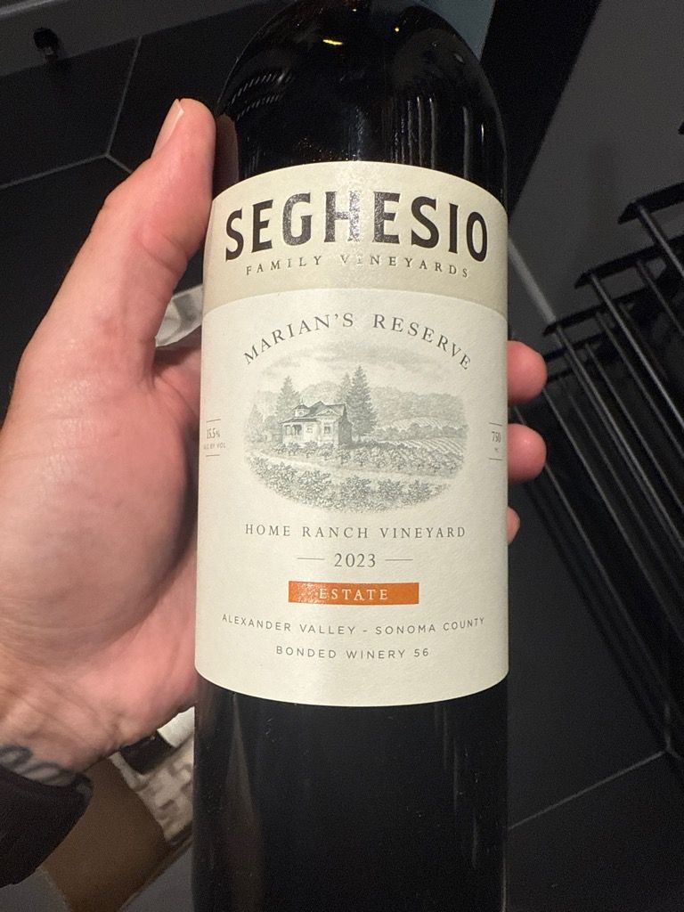 2023 Seghesio Family Vineyards Marian's Reserve Estate Home Ranch ...