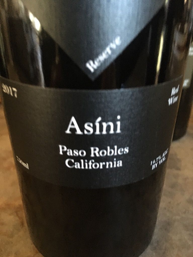 2018 Tolo Cellars Asini Reserve, USA, California, Central Coast, Paso ...