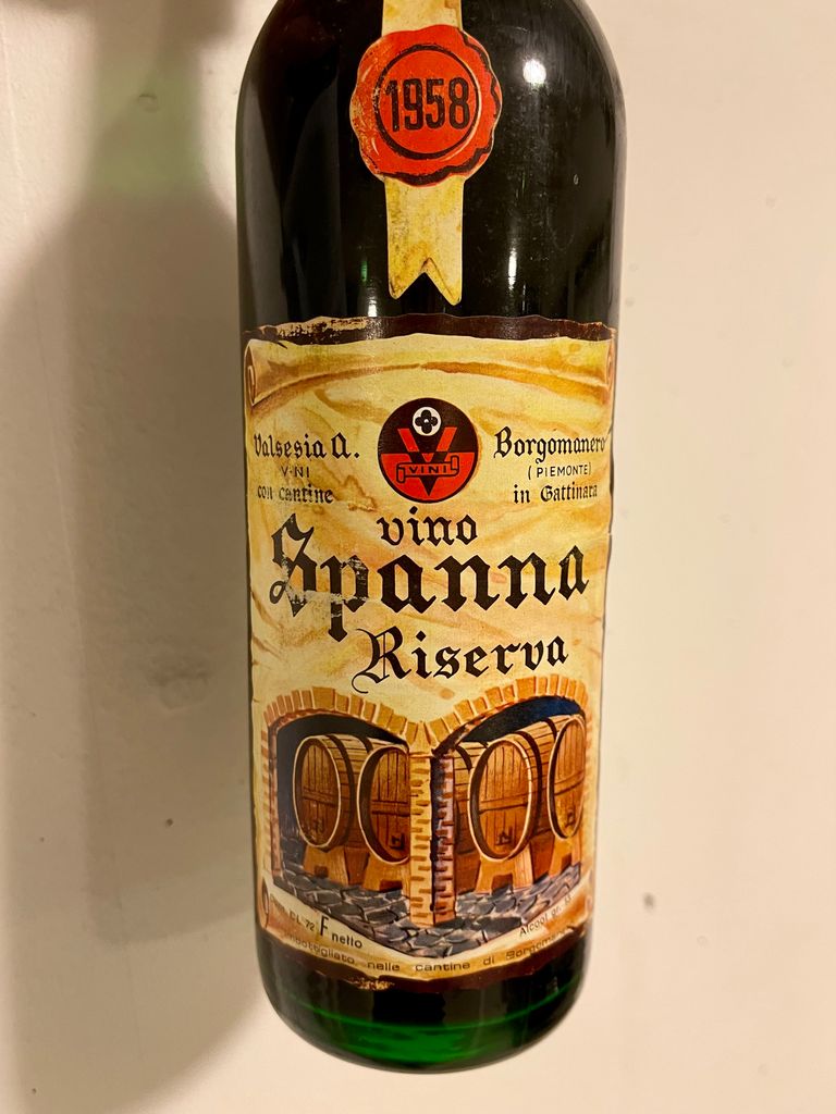 1971 Valsesia Cantine di Borgomanero Spanna Riserva, Italy, Piedmont ...