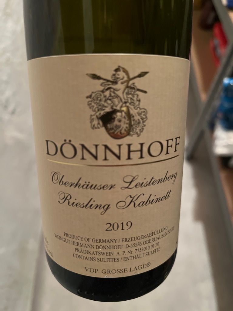 2019 Dönnhoff Oberhäuser Felsenberg Riesling Eiswein, Germany, Nahe ...