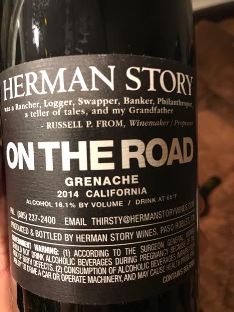 2015 Herman Story Grenache Larner Vineyard, USA, California, Central ...