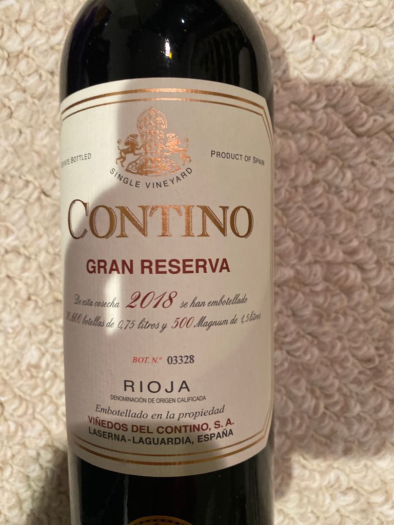 2021 Bodegas y Viñedos del Contino Rioja Contino Gran Reserva, Spain ...