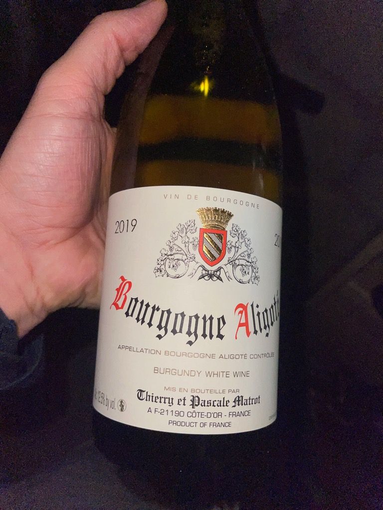 2019 Domaine Matrot Bourgogne-Aligoté, France, Burgundy, Bourgogne ...