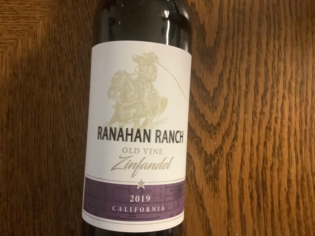 2019 Ranahan Ranch Old Vine Zinfandel, USA, California - CellarTracker
