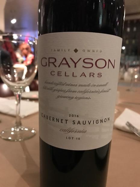 2016 Grayson Cellars Cabernet Sauvignon Lot 10, USA, California ...