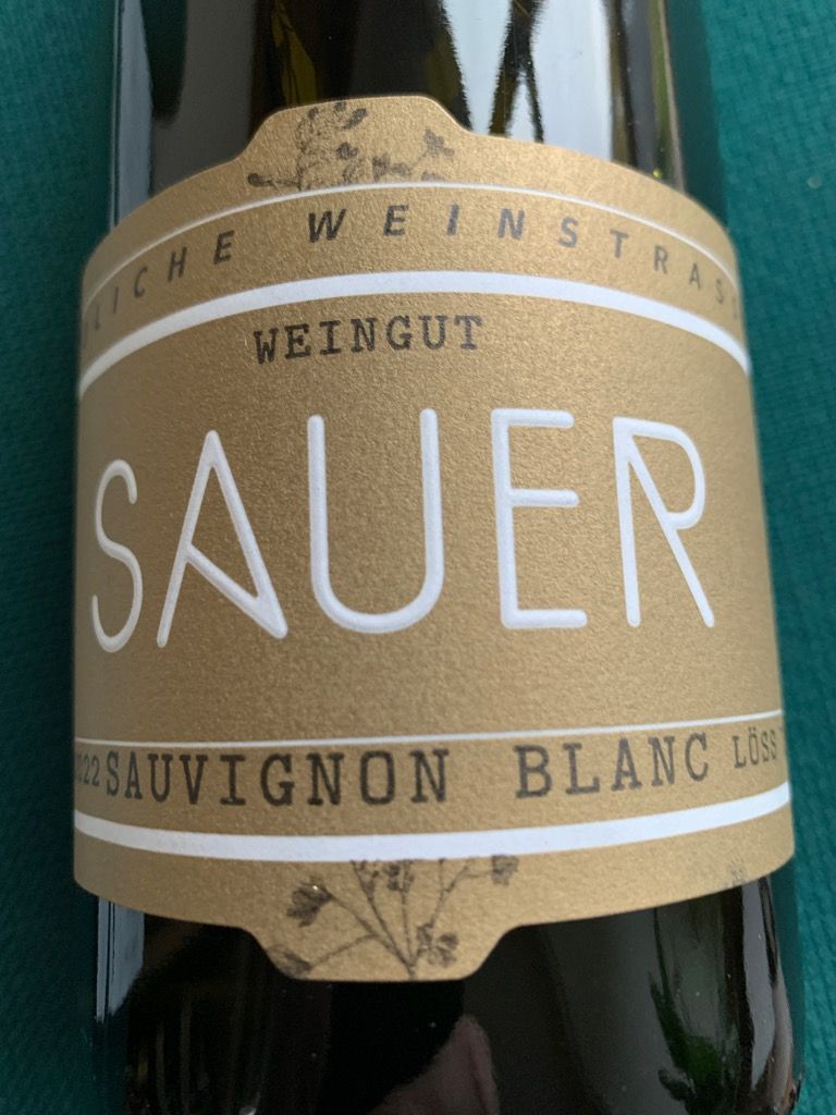 2022 Heiner Sauer Sauvignon Blanc Trocken, Germany, Pfalz - CellarTracker