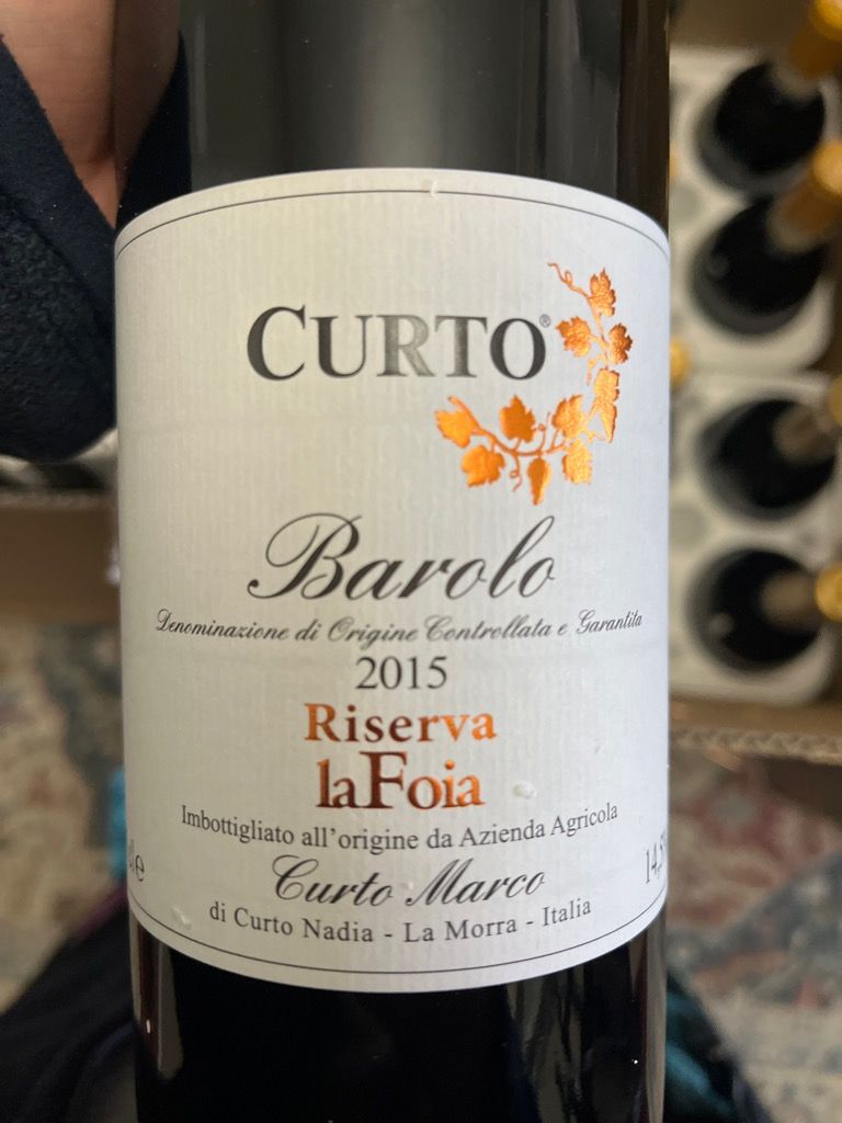 2015 Nadia Curto Barolo La Foia Riserva, Italy, Piedmont, Langhe ...