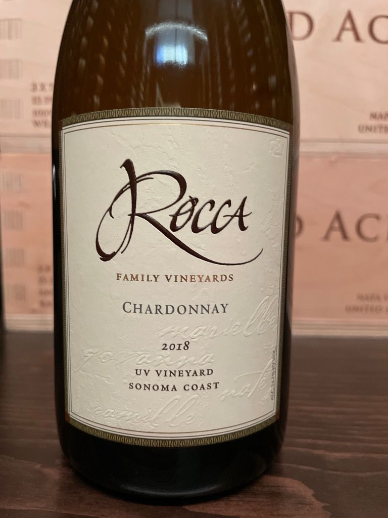 2018 Rocca Family Vineyards Chardonnay UV Vineyard, USA, California ...