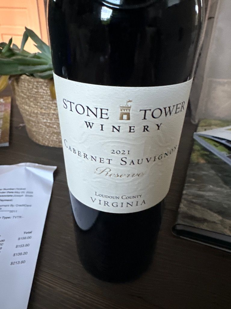2021 Stone Tower Winery Cabernet Sauvignon Reserve, USA, Virginia ...