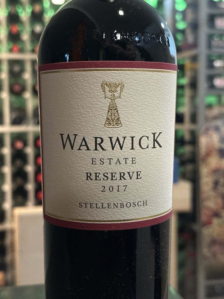 2017 Warwick Estate Reserve, South Africa, Coastal Region, Stellenbosch ...