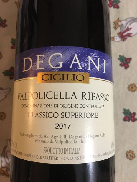 2017 Fratelli Degani Ripasso della Valpolicella Classico Superiore ...