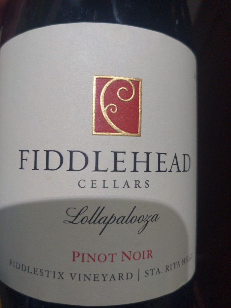 2014 Fiddlehead Cellars Pinot Noir Lollapalooza Fiddlestix Vineyard ...