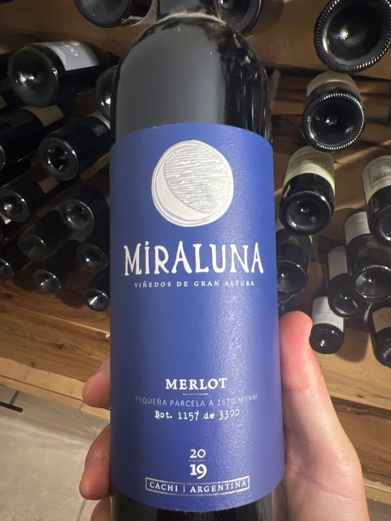 2020 Miraluna Merlot, Argentina, Valles Calchaquíes, Salta - CellarTracker