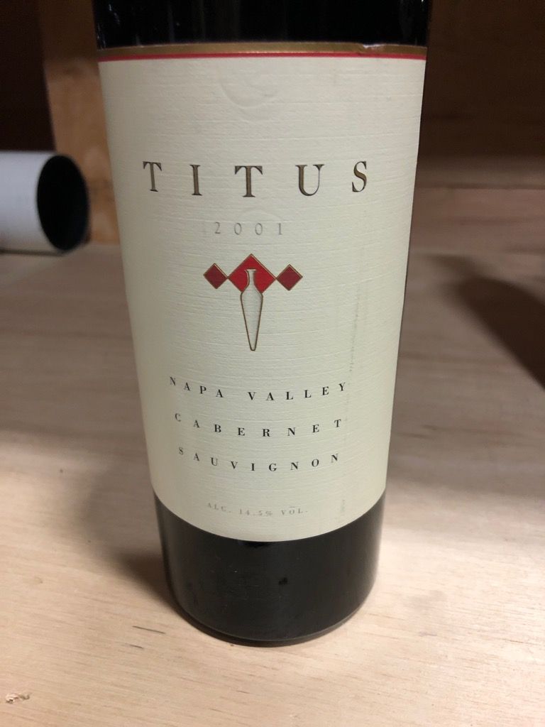 2001 Titus Cabernet Sauvignon, USA, California, Napa Valley - CellarTracker