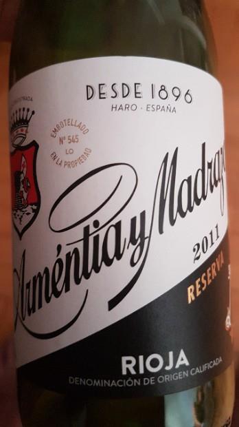 2015 Bodega Armentia y Madrazo Rioja Reserva, Spain, La Rioja, Rioja ...
