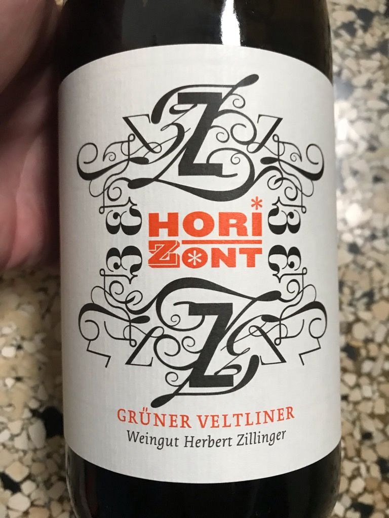 2019 Herbert Zillinger Grüner Veltliner Horizont, Austria ...