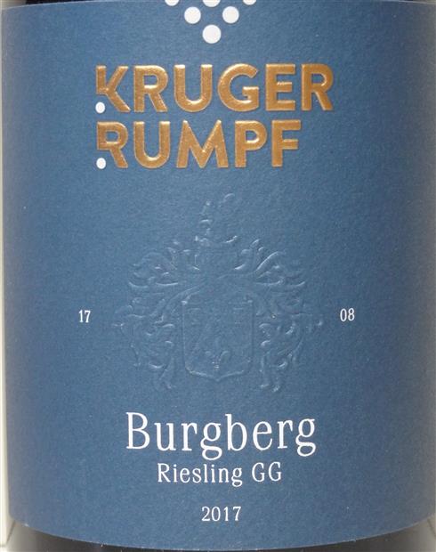 2017 Kruger-Rumpf Dorsheimer Burgberg Riesling Großes Gewächs, Germany, Nahe - CellarTracker