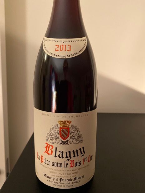 2013 Domaine Matrot Meursault-Blagny 1er Cru La Pièce-sous-le-Bois ...